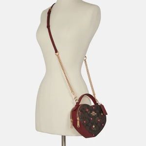 Coach | Bags | Coach Heart Shape Crossbody Bag | Poshmark